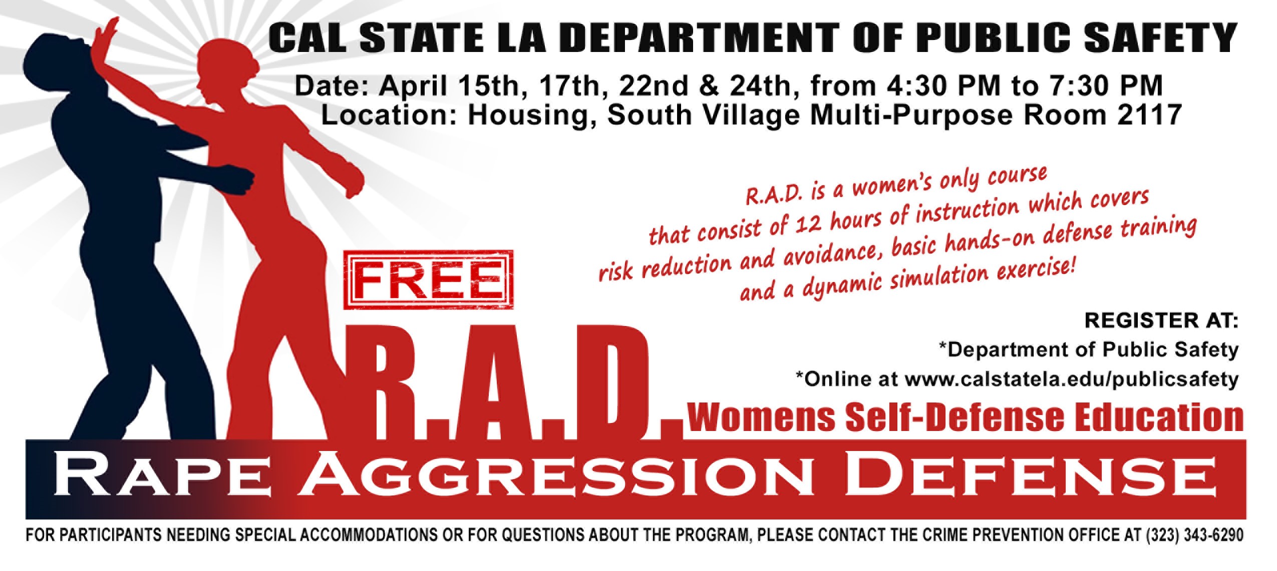 RAD Self-defense Training Sign-up | Cal State LA