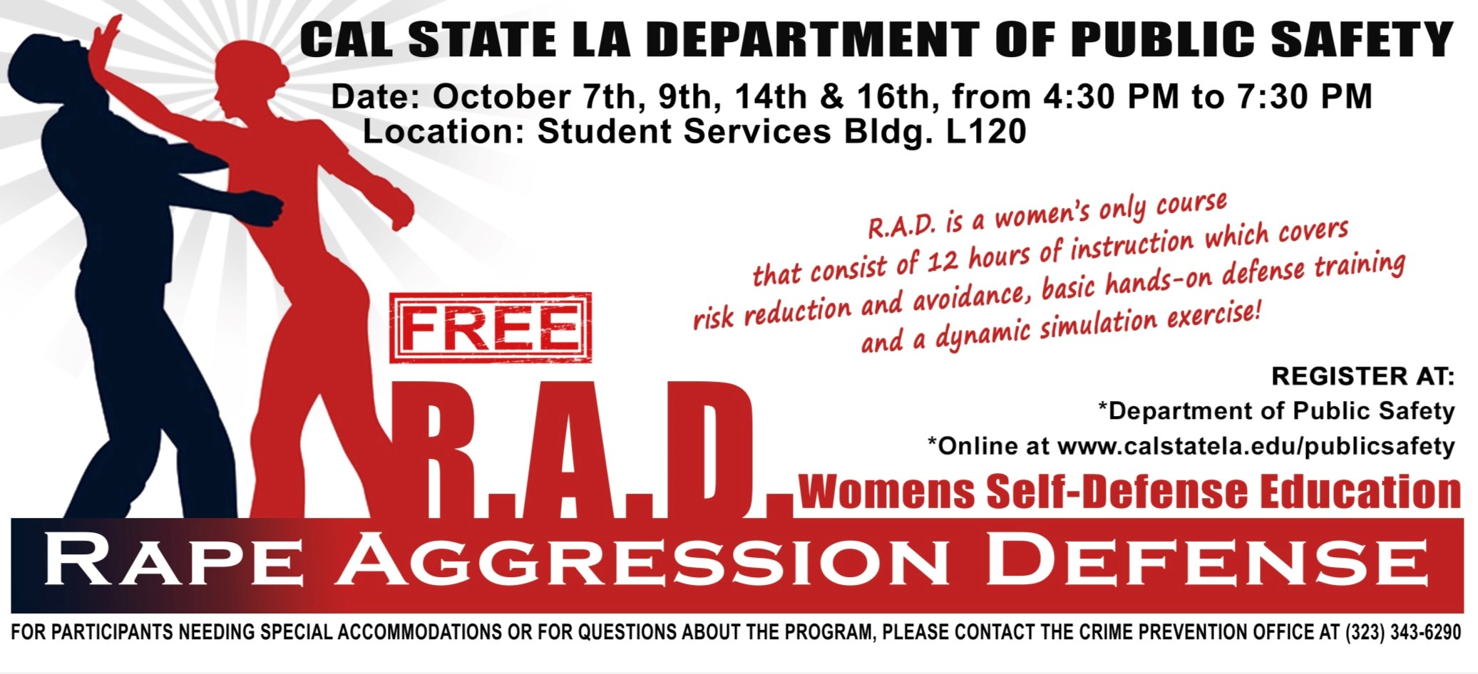 RAD Self-defense Training Sign-up | Cal State LA