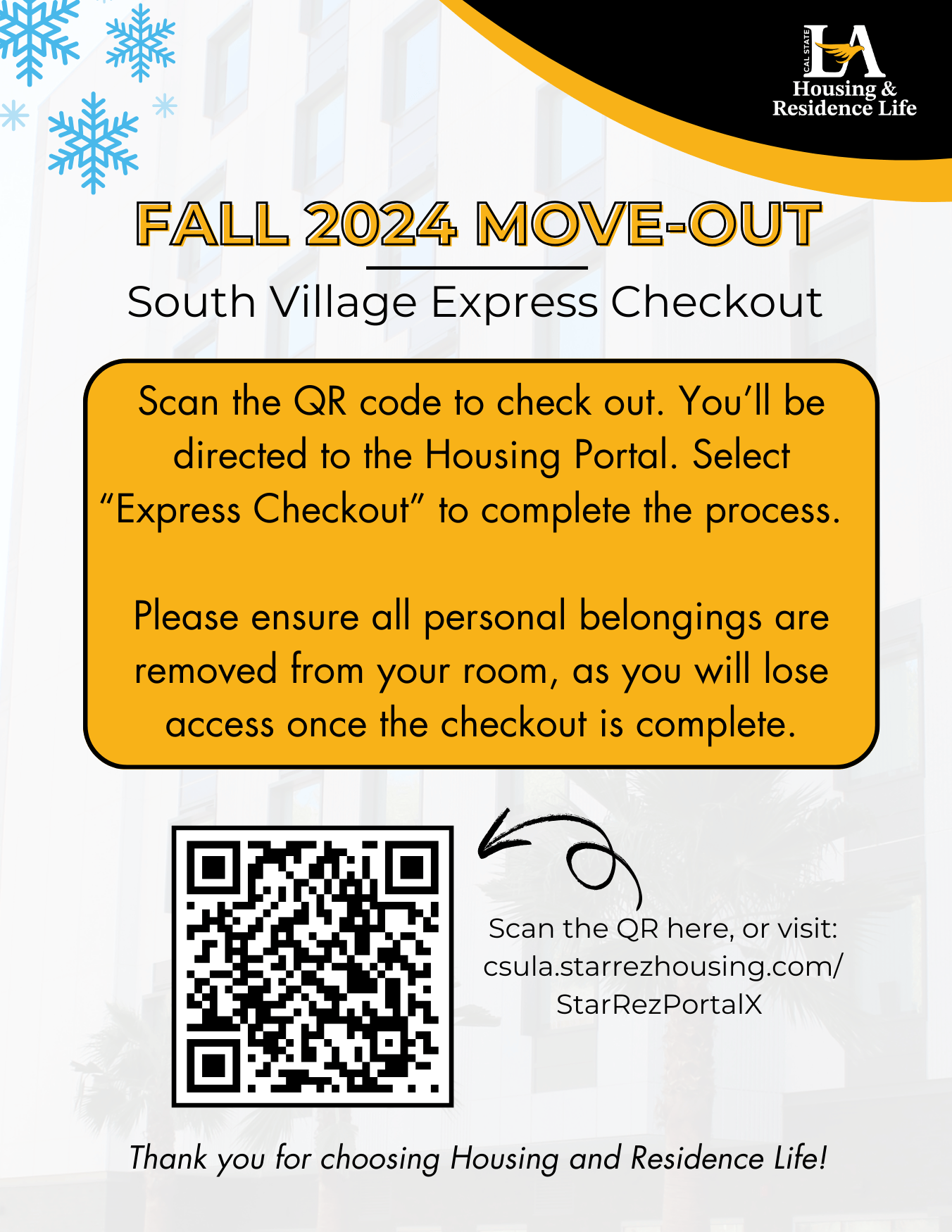 Fall Move-Out | Cal State LA