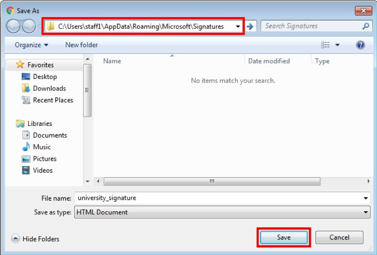 Email Signature Instructions for PC | Cal State LA